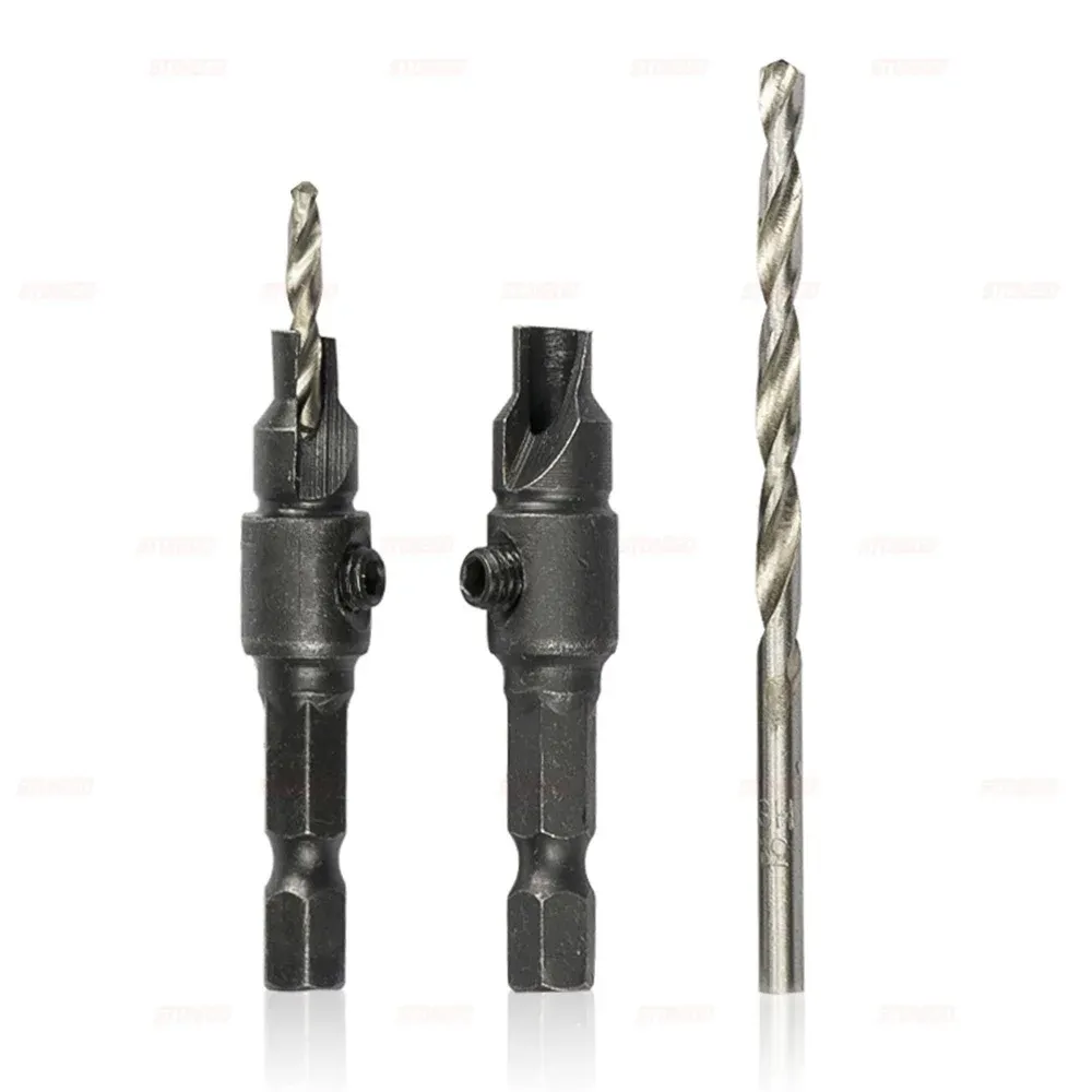 HSS Counterbore Pilot Drill Bit Set - Drill Countersink Woodworking ...
