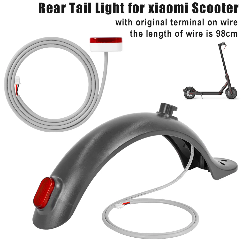 Xiaomi Electric Scooter Rear Fender LED Brake Light - Safety Warning ...