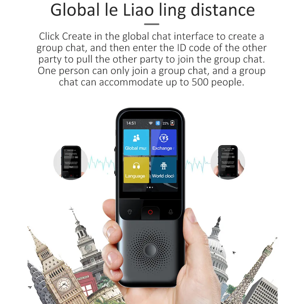 Real-Time Language Translator Device: 134 Languages, Voice & Photo ...