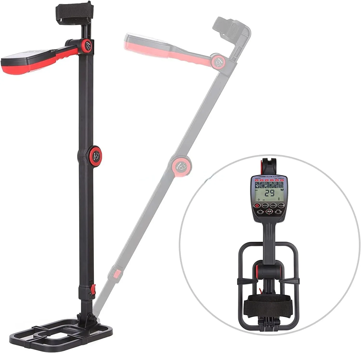 DHgate.com:TX610 Foldable Metal Detector Pinpointer, Underground ...