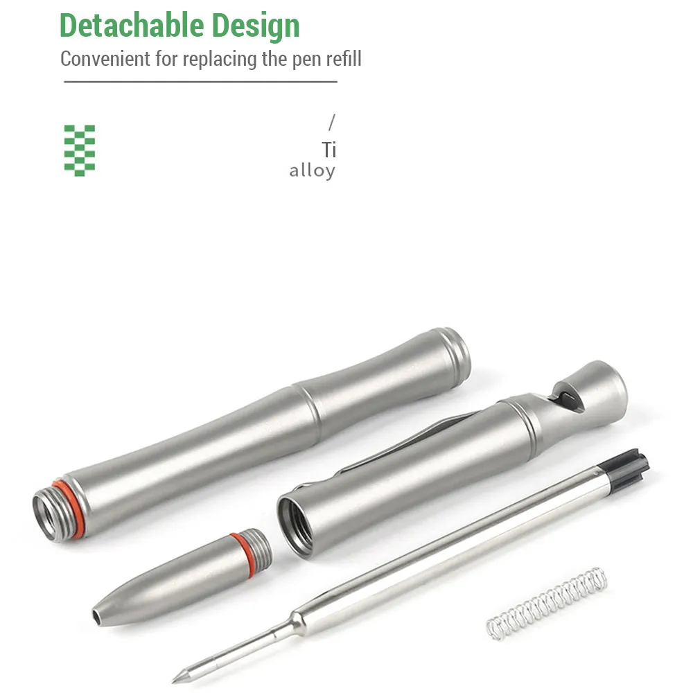 Titanium Alloy Outdoor Survival Whistle Pen: Ultimate Multi-Tool for ...
