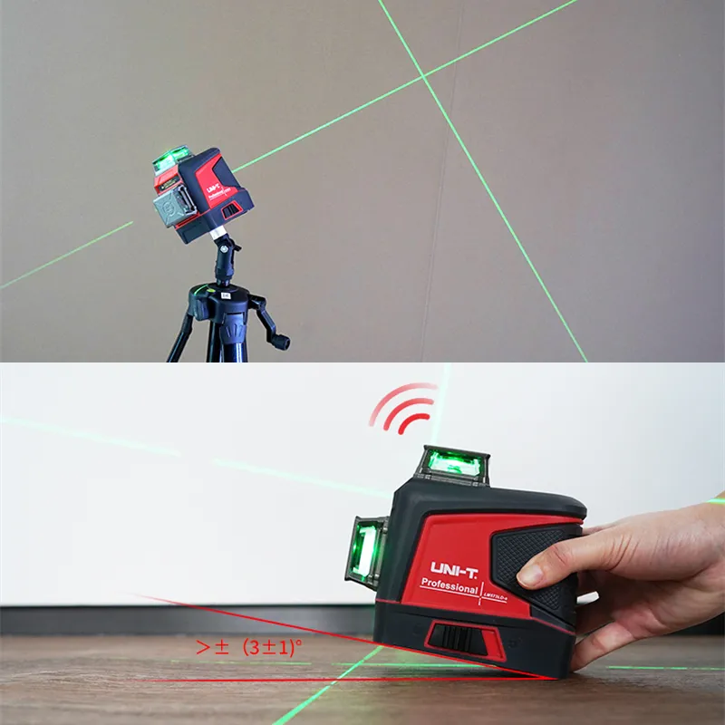 Self Leveling Lasers, 3D Laser Level Machine With Receiver: 12 Lines ...