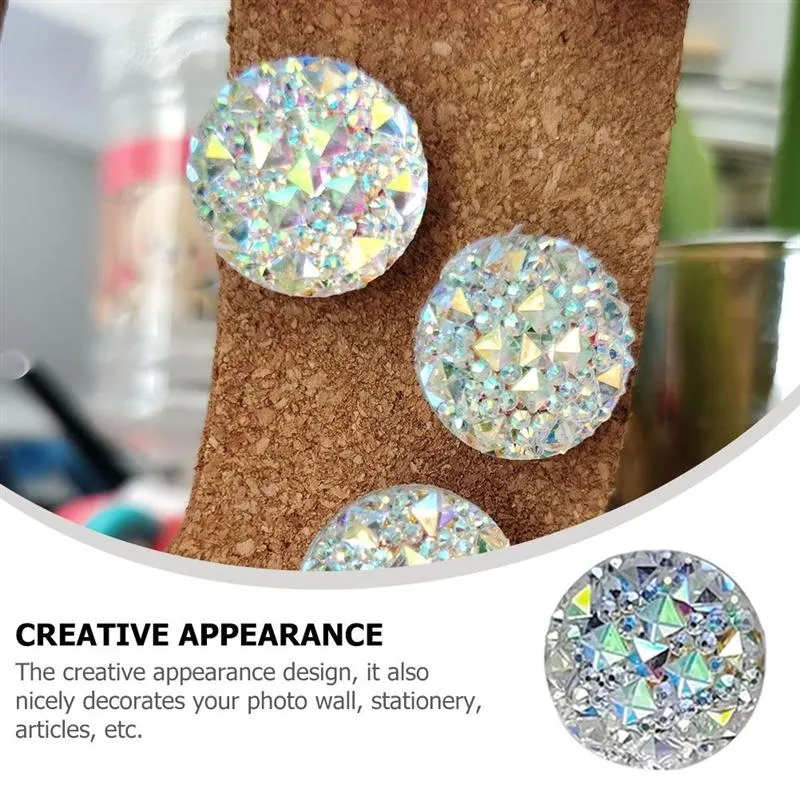 Rhinestone Pins Decorative Push Pins - Multi-Use Thumb Tacks for Cork ...