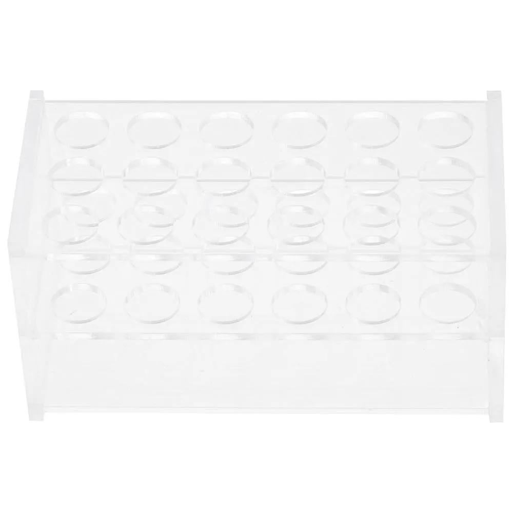 Clear Acrylic Test Tube Holder Rack: 18 Hole Lab Stand For 10ml, 15ml ...