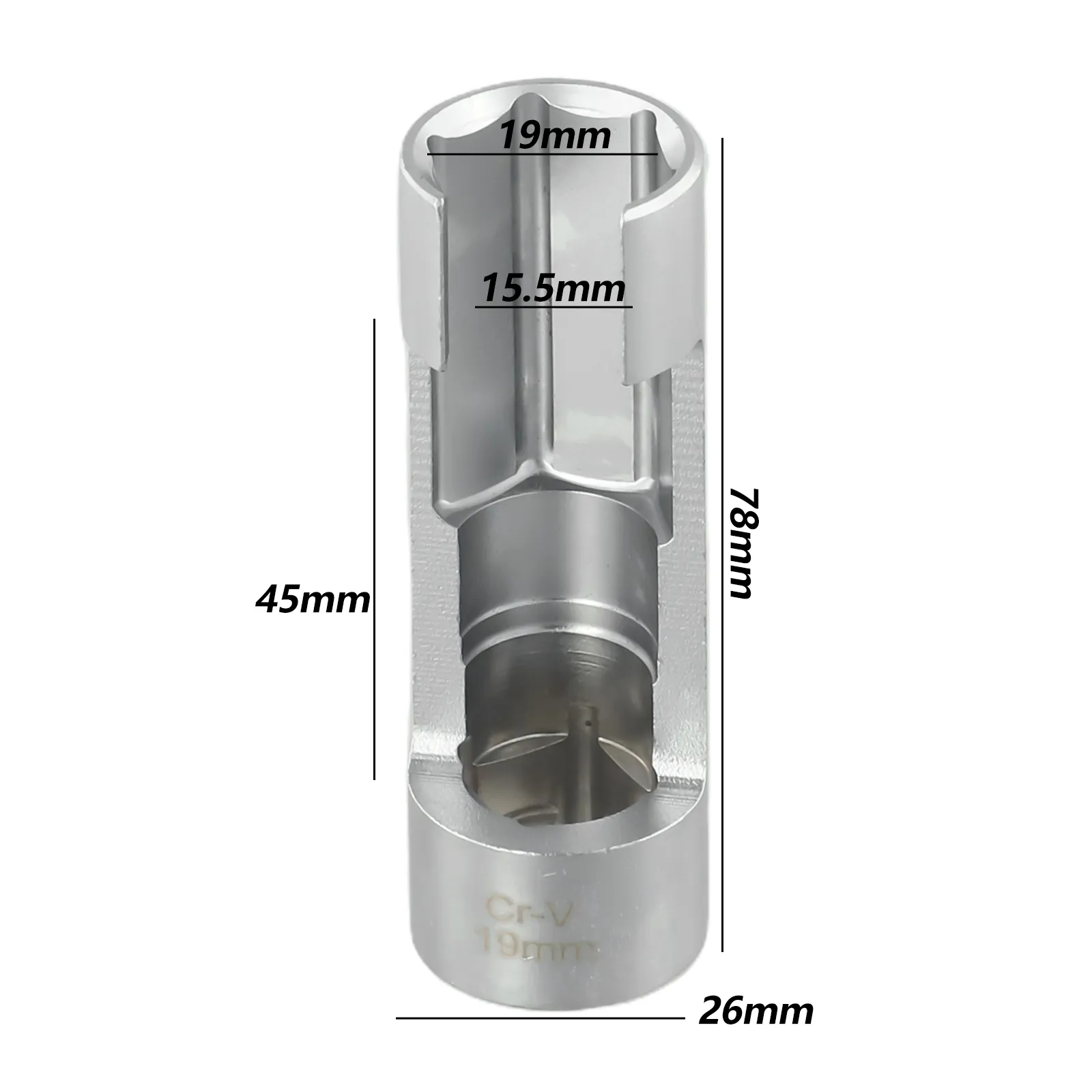 Hexagonal Diesel Fuel Injector Pipe Socket With Oxygen Sensor Wrench ...