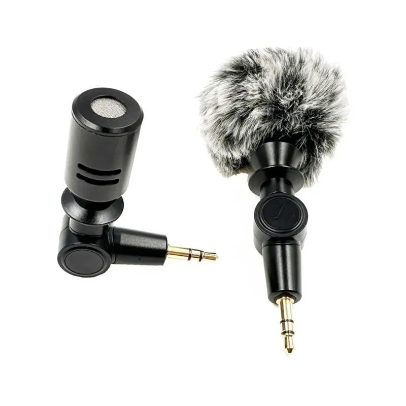 Mini Stereo Recording Microphone with 3.5mm Jack for Vlogging ...