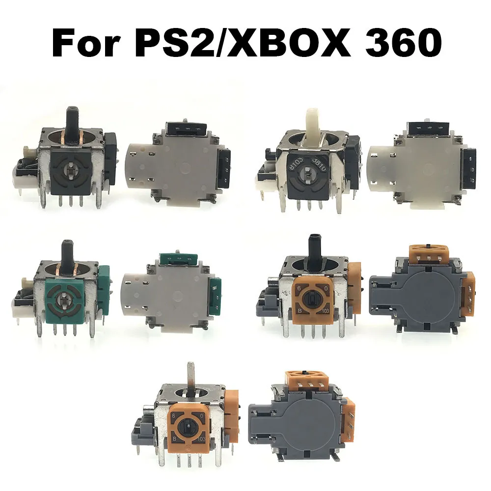 Joystick Potentiometer Analog Stick Replacement for Xbox 360 and PS2 ...