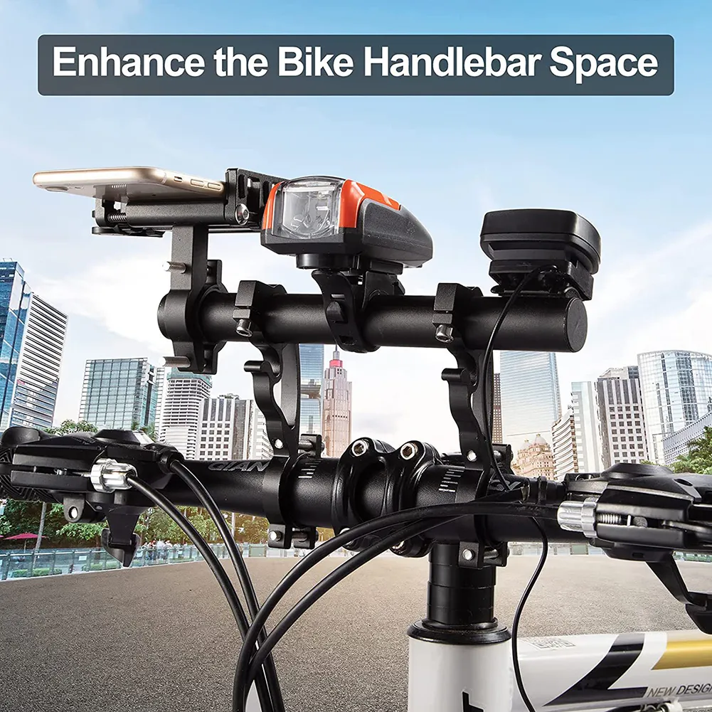 Bicycle Handlebar Extender Mount - 25cm MTB Headlight Bracket for ...