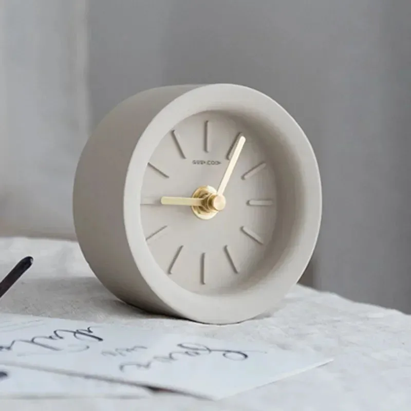 Modern Style Wall Clock: Minimalist Silent Desk Clock, Analog & Digital ...