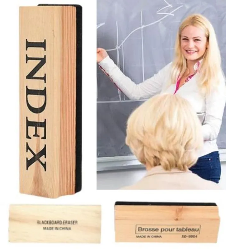 DHgate.com:3-Pack Eco-Friendly Wooden Chalkboard Eraser Set for Dust ...