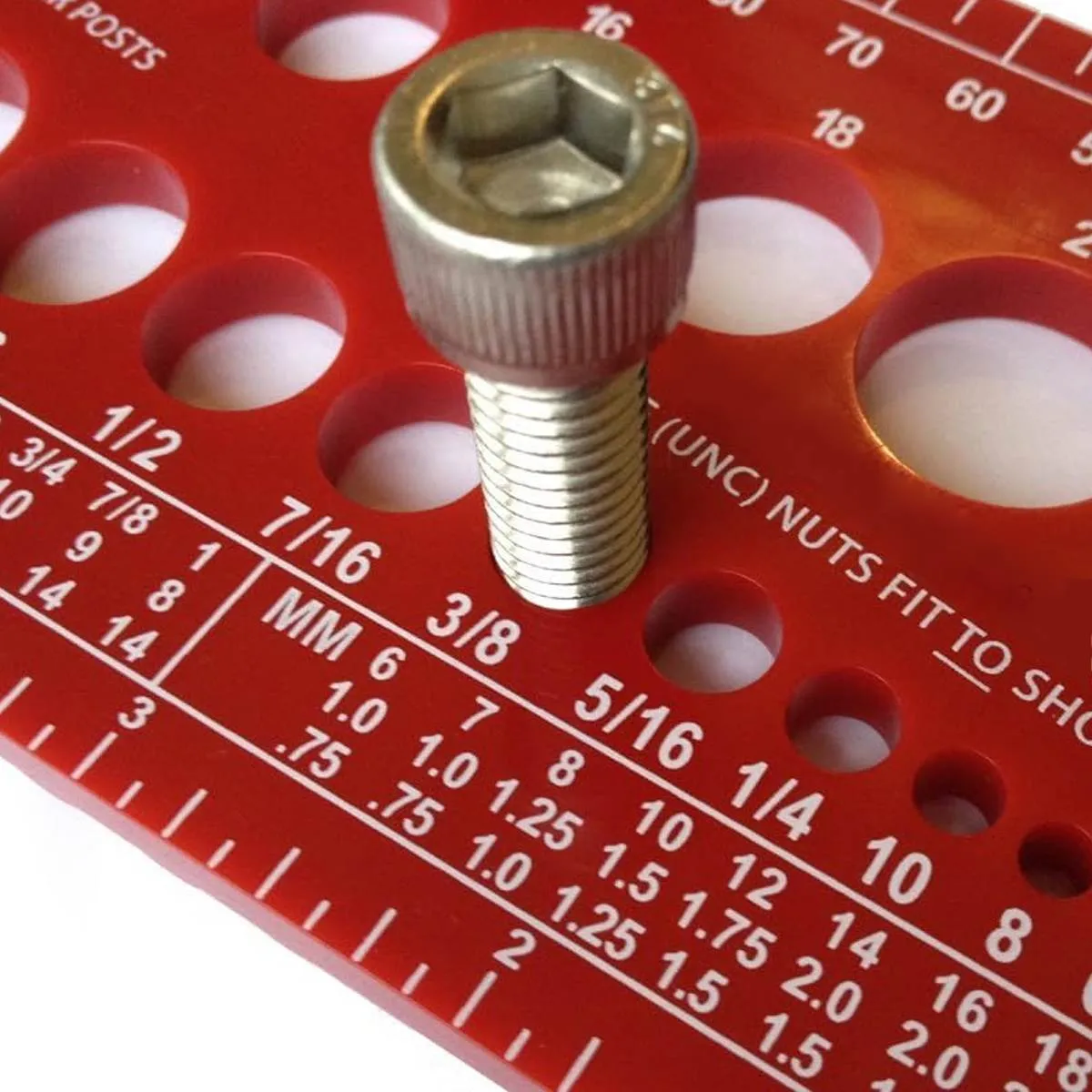 Thread Gauge Tool Set Inch & Metric Bolt Nut Thread Checker, Durable ...