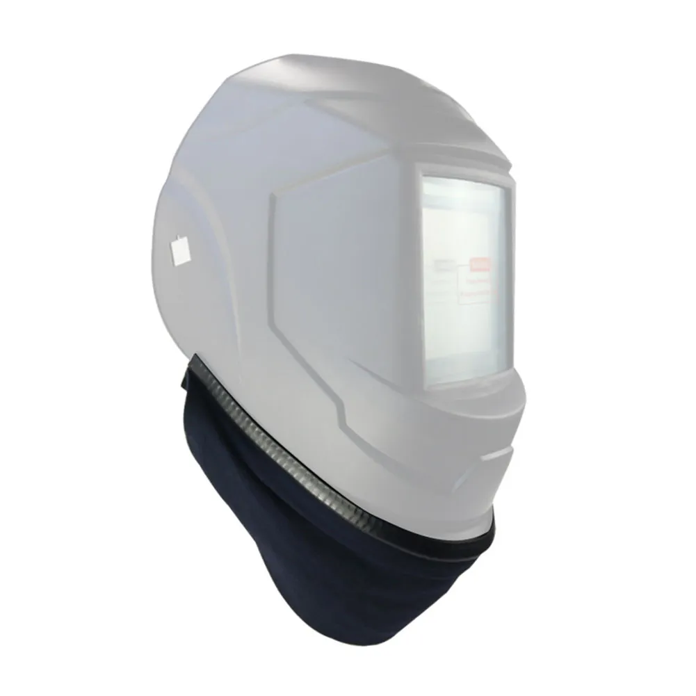 Welding Helmet Scarf - Black Flame Retardant Anti-scald Splash Bib Head ...
