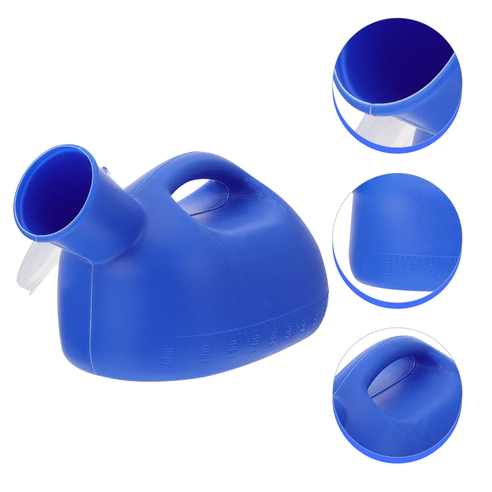 Portable Urinal Bottle Spill Proof Urine Jar Plastic Urinal for Men ...