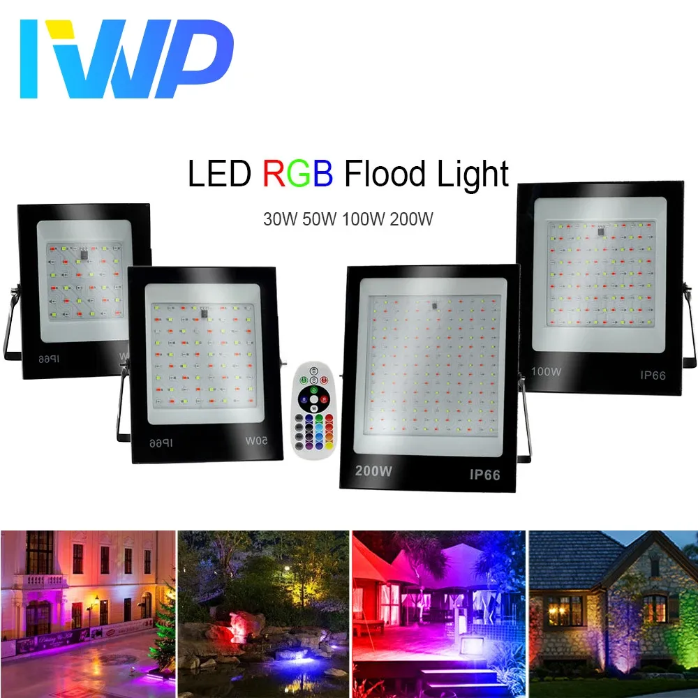 IP66 Waterproof RGB LED light flood for Outdoor Landscape Projector ...