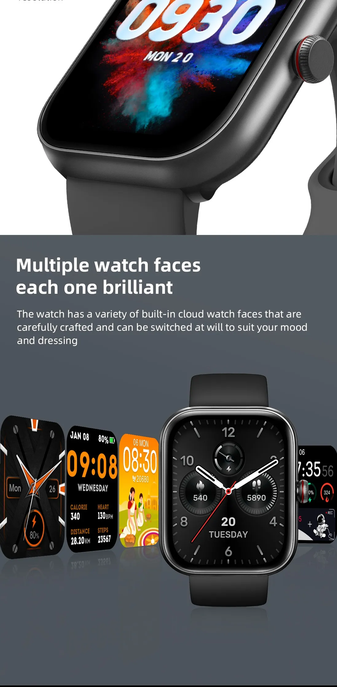 Advanced Fitness Tracker: Bluetooth Enabled Smartwatch With Heart Rate ...