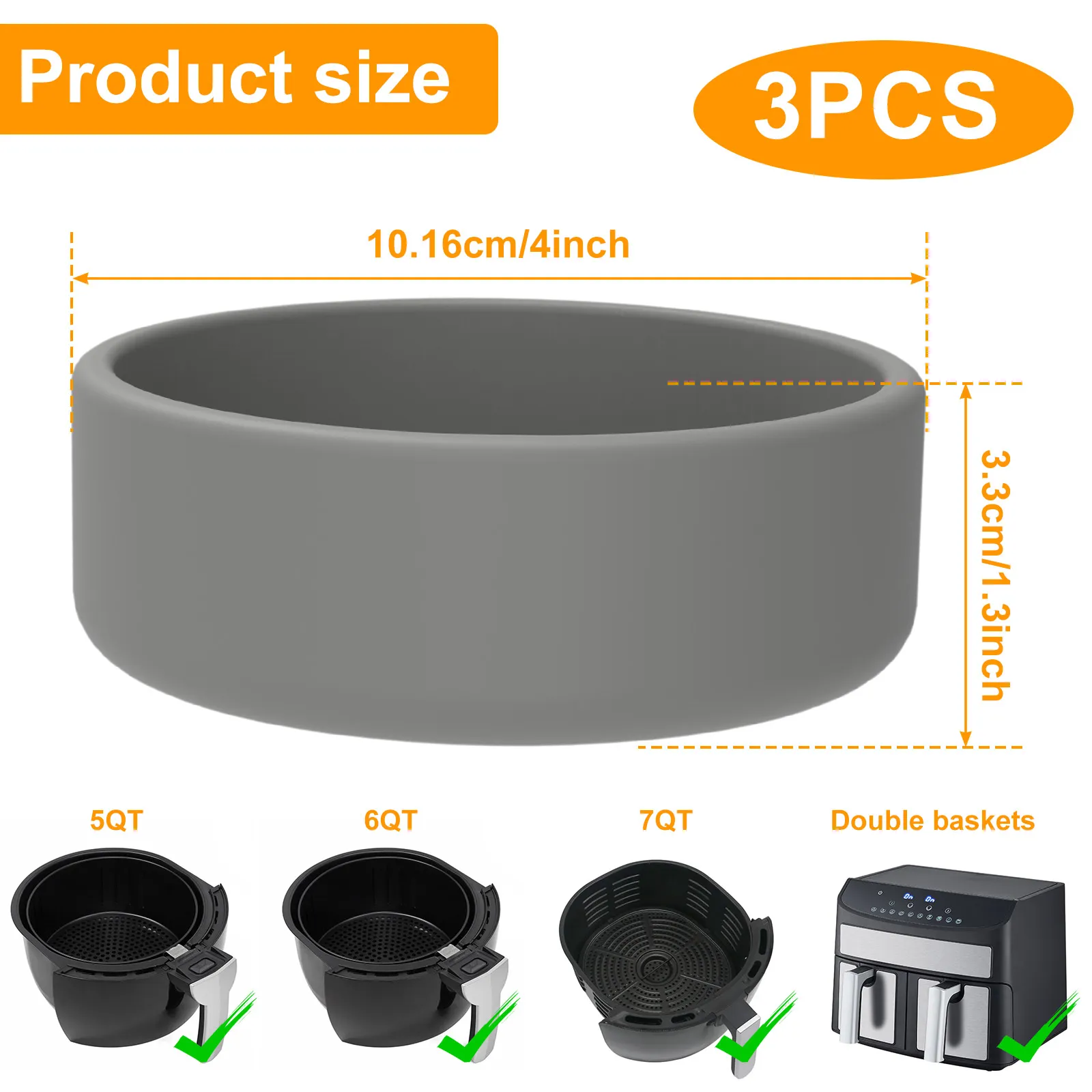 Silicone Egg Steam Bowl Air Fryer Poacher Cups for Cooking, Baking ...