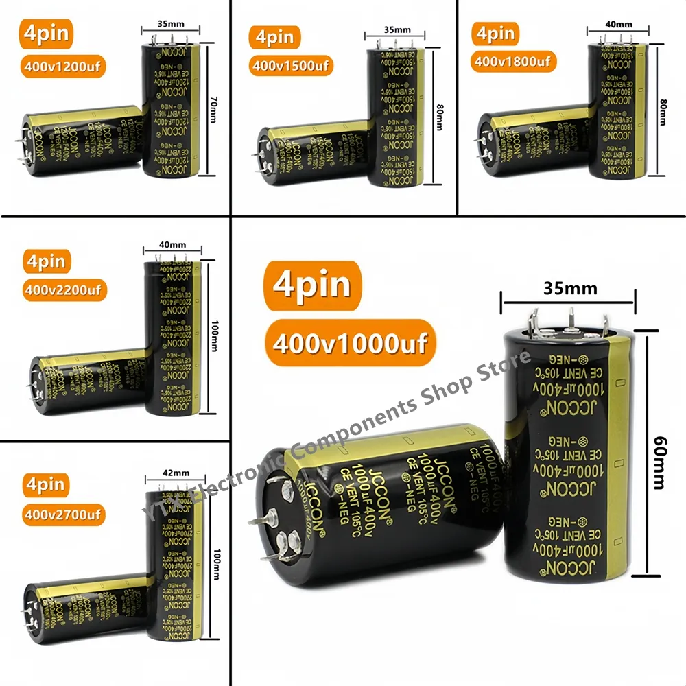 Audio Electrolytic Capacitors 25V to 450V 3300µF to 47000µF for Speaker ...