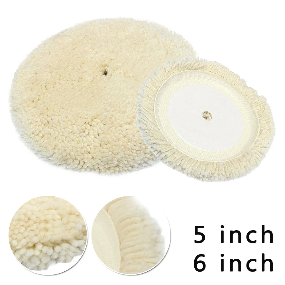 UpgradedSoft Wool Bonnet Polishing Pad - Automotive Buffing Pads Car ...