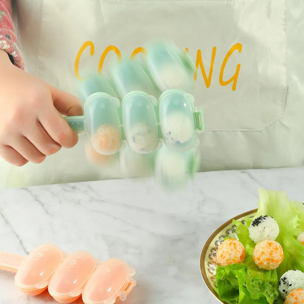 Rice Ball Maker: Food Grade Mold For Easy & Fun Lunchtime Rice Balls ...