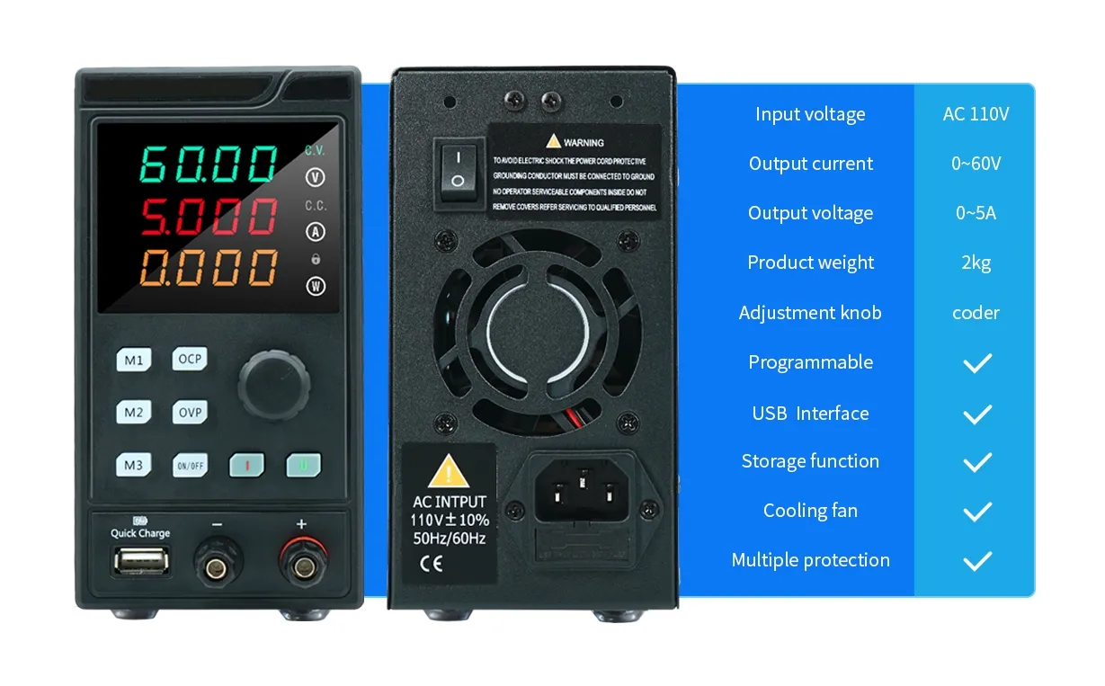 MYAMI 30V 32V 10A With USB/RS485 60V 5A 150V 2A AC To DC Lab Adjustable ...