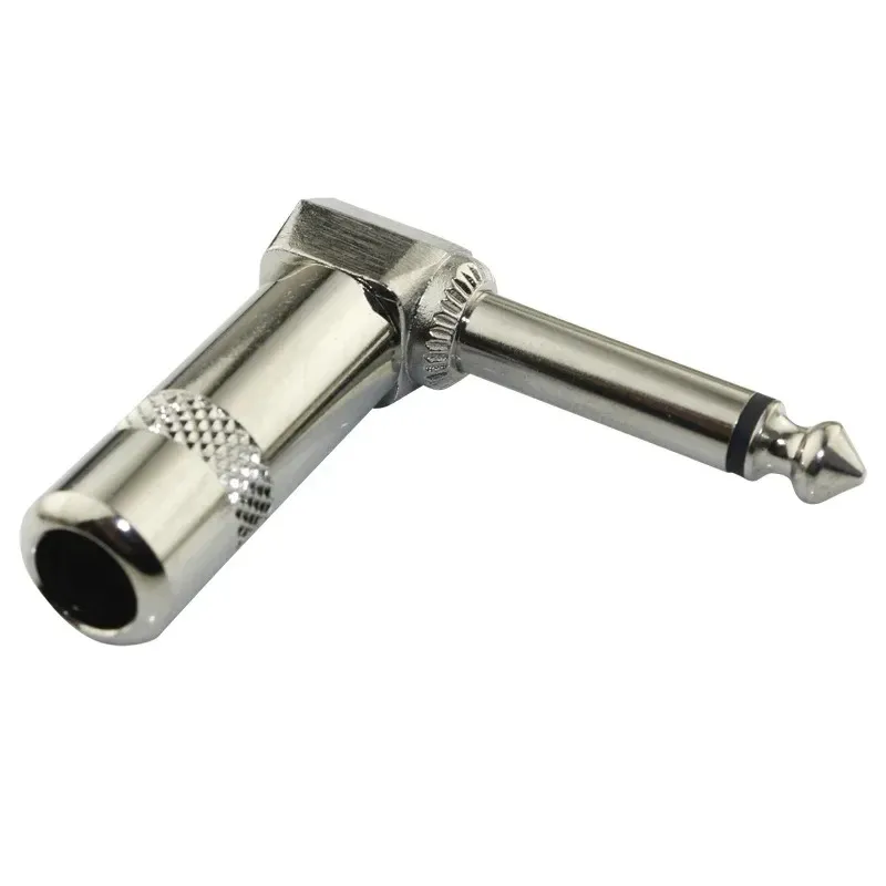 DHgate.com:Right Angle 6.35mm Mono Jack Plug, Metal 1/4" Male Audio ...