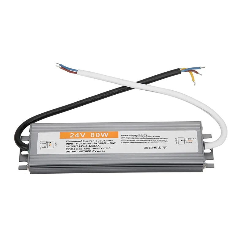 Conductor LED Impermeable De 80W IP68 Fuente De Alimentación De ...