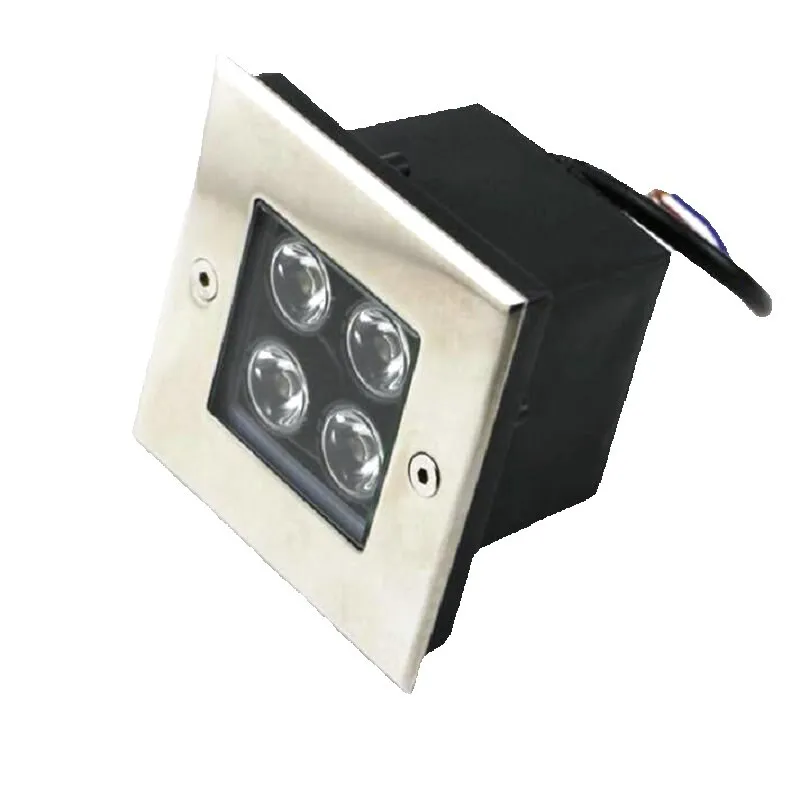 2024Outdoor LED Light, AC85V-265V 4W Square Garden Stage Floor ...