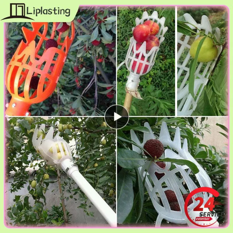 Garden Basket Fruit Picker Head Multi Color Plastic Fruit Picking Tool ...