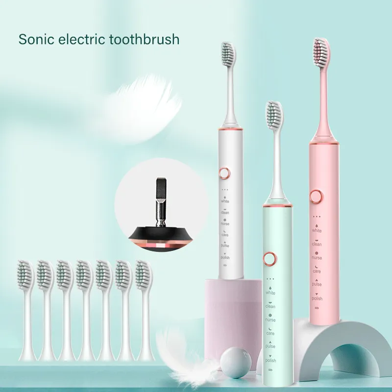 GeZhou Electric Sonic Toothbrush: USB Rechargeable, Waterproof, with ...