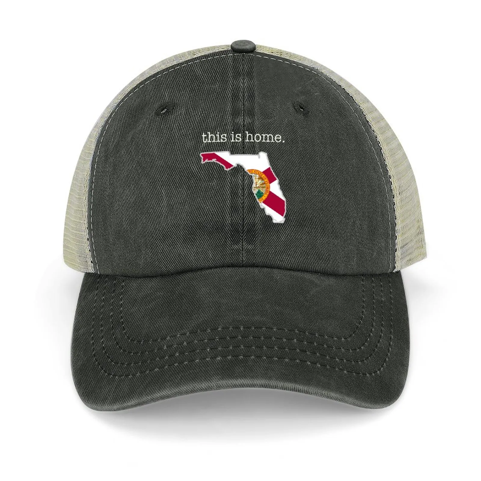 DHgate.com:"Trendy State Pride Cotton Cap - Embroidered Florida Map and ...