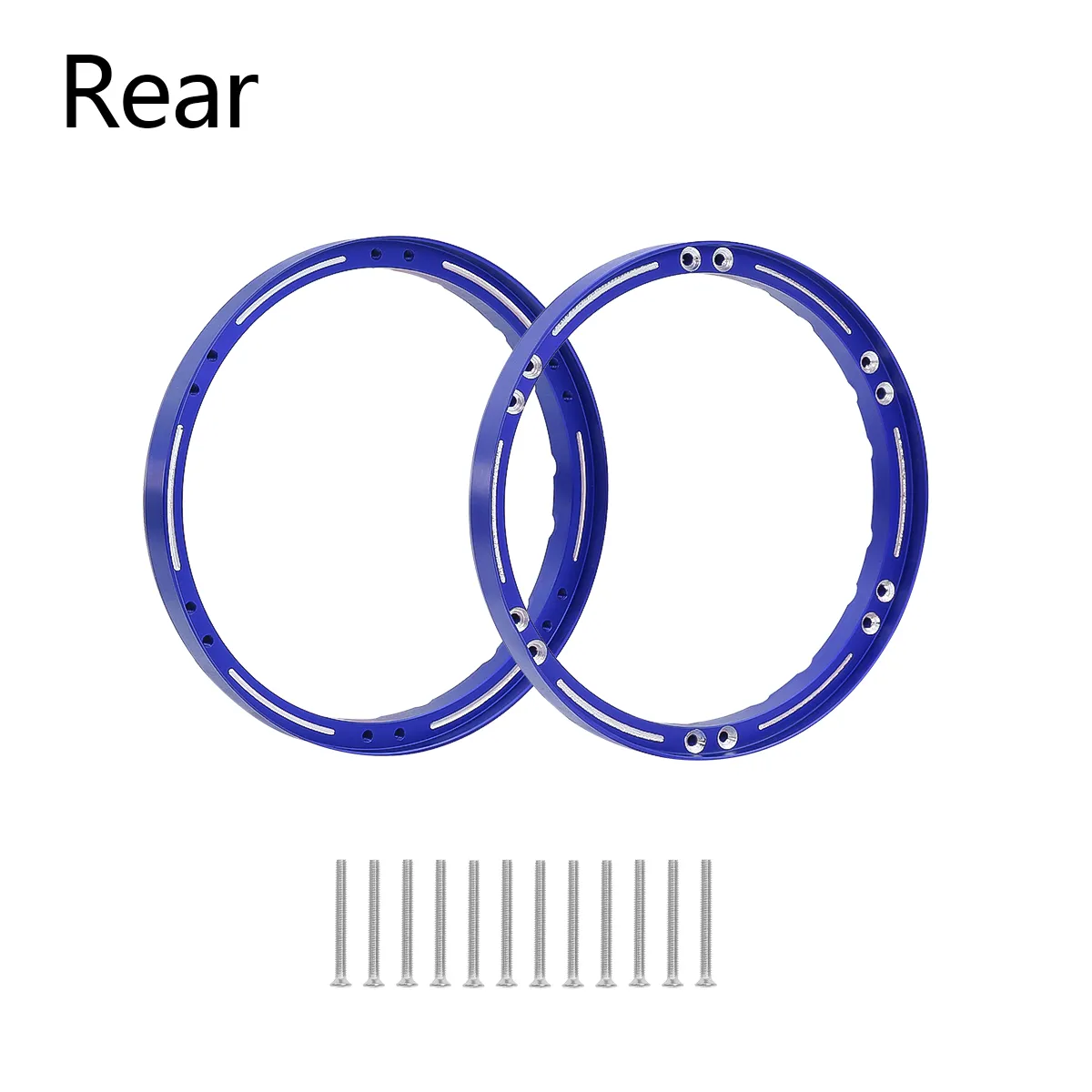 LOSI-1/4 Motorcycle Aluminum Alloy Reinforced Front & Rear Wheel Rings ...