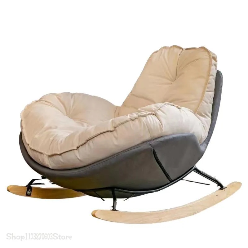 Modern Rocking Armchair: Nordic Style Lounge Rocking Egg Chair For ...
