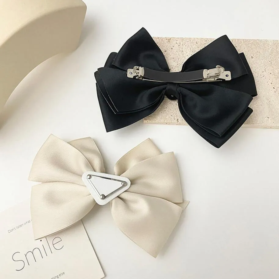 Fashion Bowknot Designer Barrettes Girls Hairpin Classic Letter ...