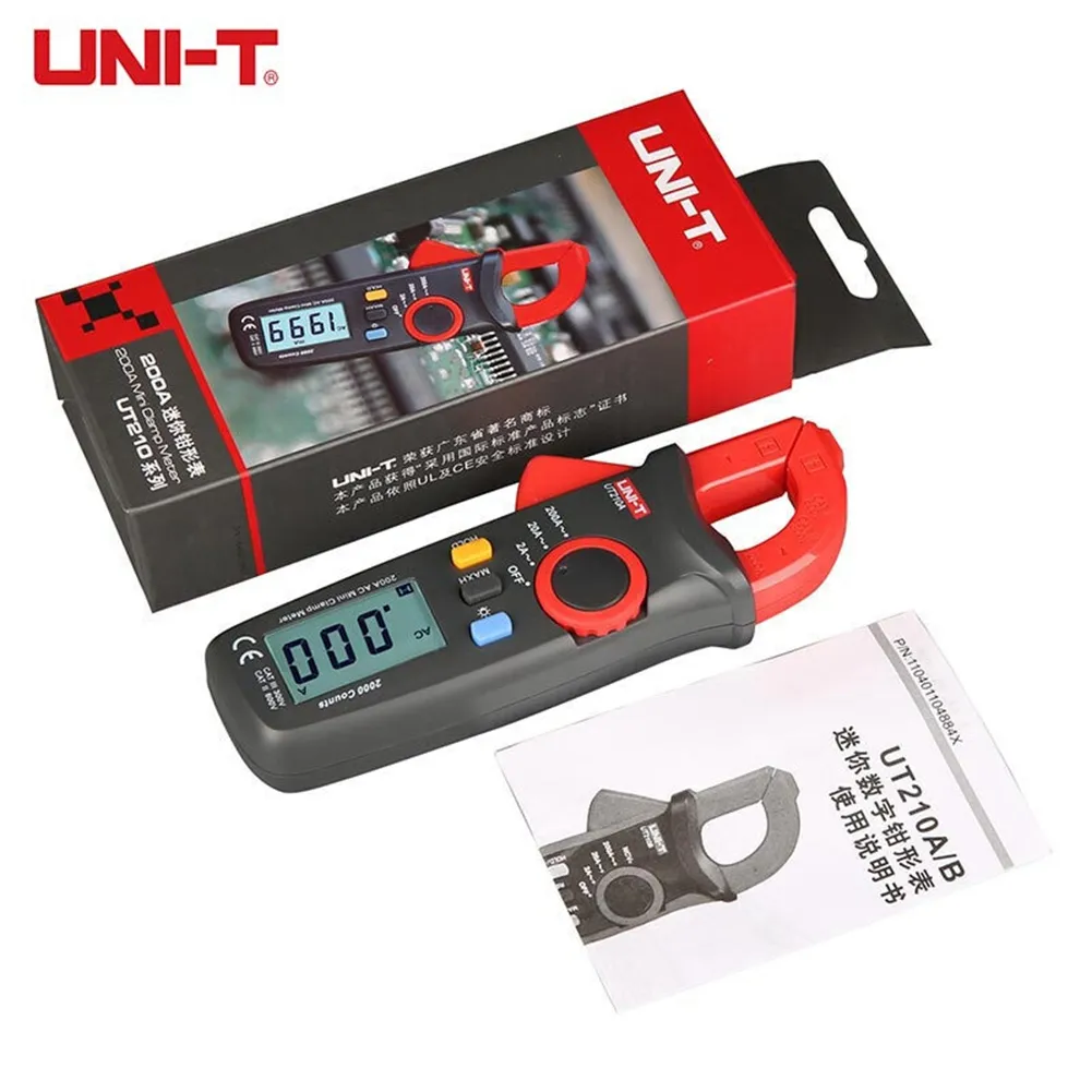UNI T UT204 Plus UT210E Series Digital Cress Clamp MultiMeter MultiMeter RMS 400 600A Auto Range ...