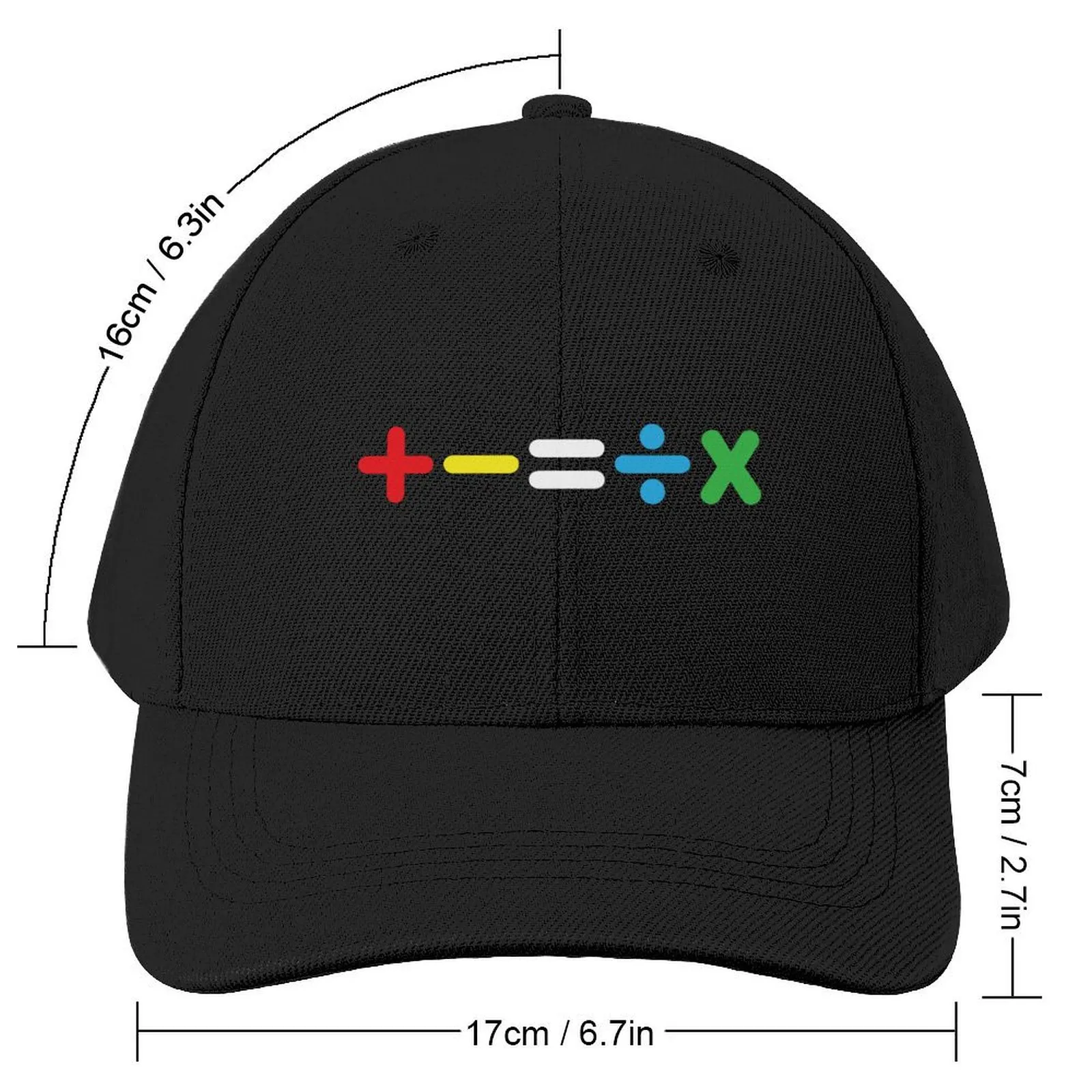 Mathematics Embroidered Baseball Cap, Cotton Twill Beach Hat, Cosplay ...