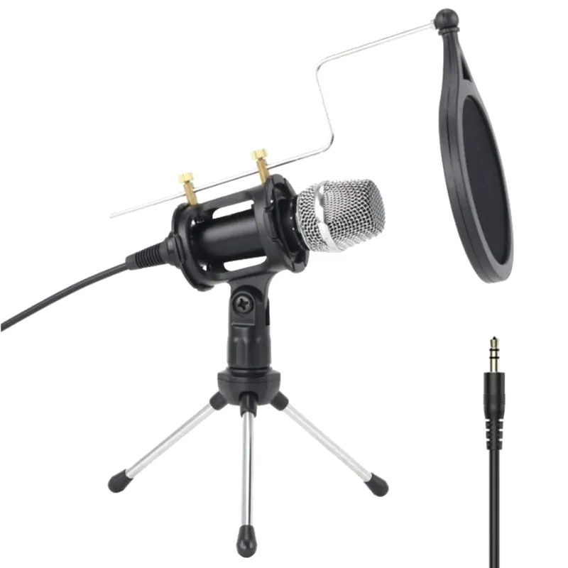 Professional USB Condenser Microphone Kit with Adjustable Stand, Pop ...
