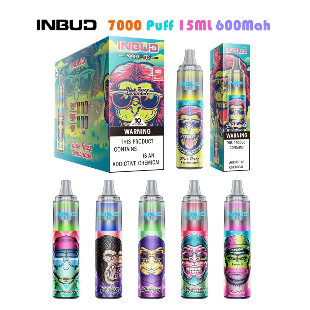 Puff 7000 Tornado 7000 Puff 7k Puff Disposable Vapes 600mah Battery ...