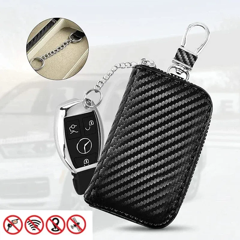 Car Key Signal Blocker Case RFID Faraday Box Anti Hacking Anti Theft ...