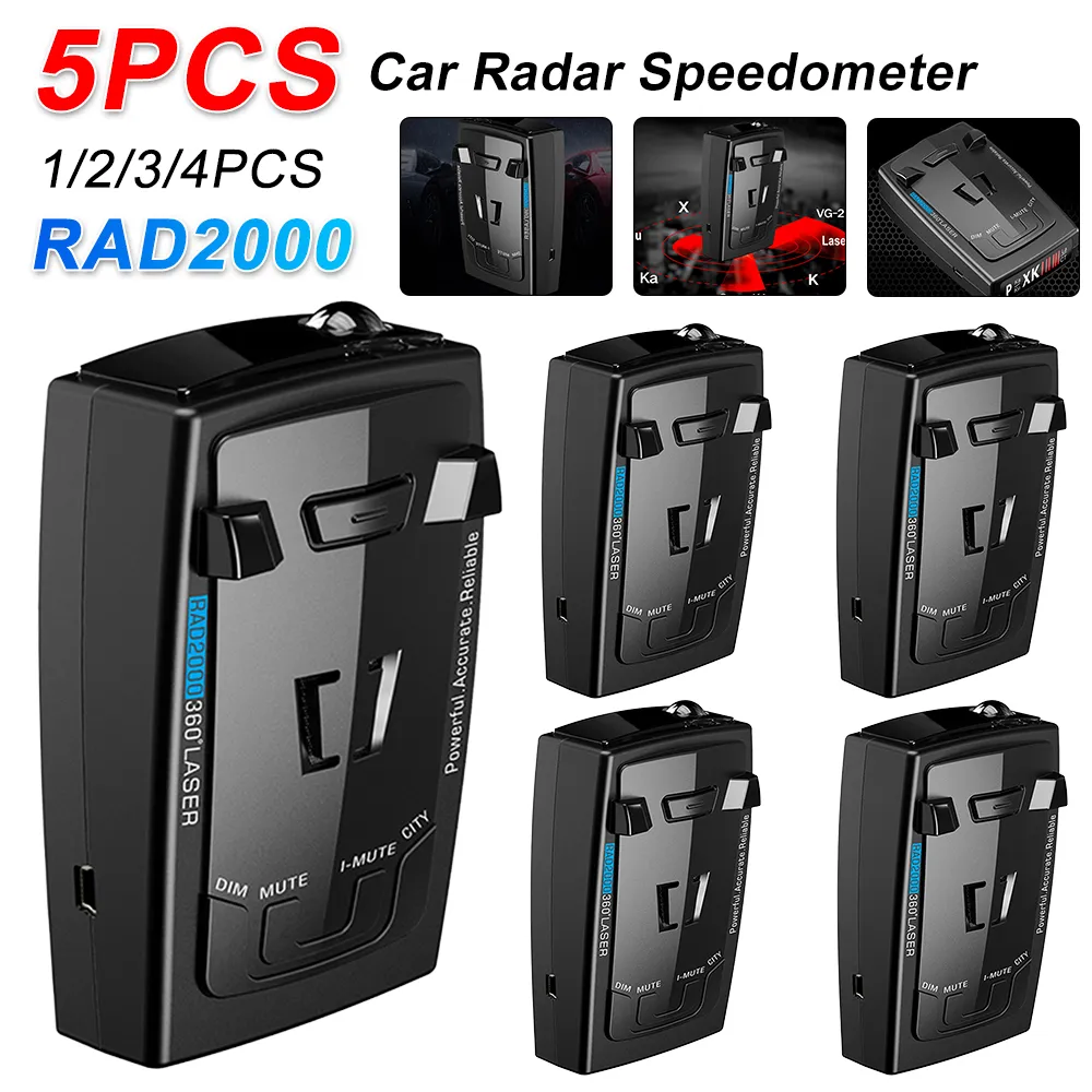 RAD2000 Car Radar Detector for Cars 360-Degree Monitoring Distance ...
