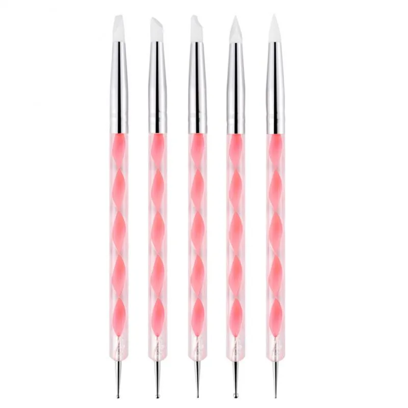 Double Head Nail Art Dotting Pens Nail Drill Point Tools with Screw Rod ...