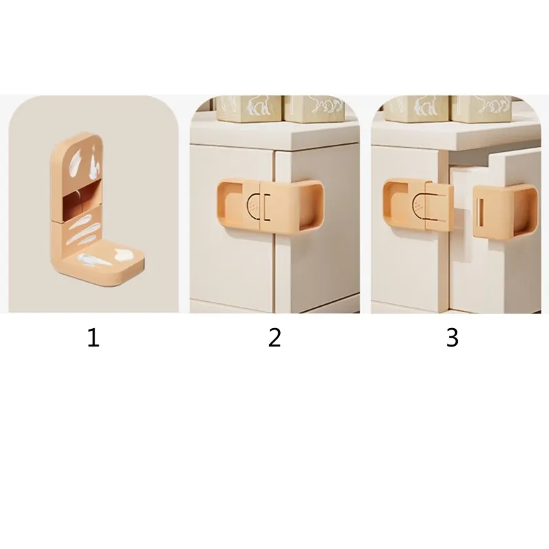 B2EB Childproof Cabinet Combo Lock with Anti-Opening and Anti-Pinching ...