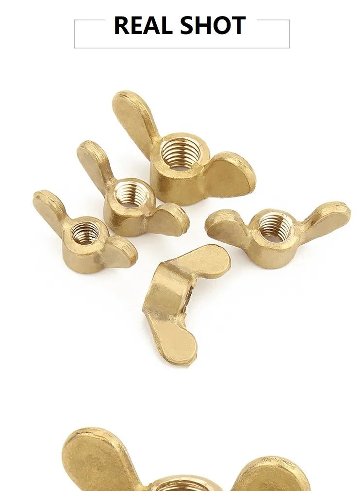 DHgate.com:Standard Brass Wing Nut Butterfly Nutsert Thumb Nuts M3-M20 ...