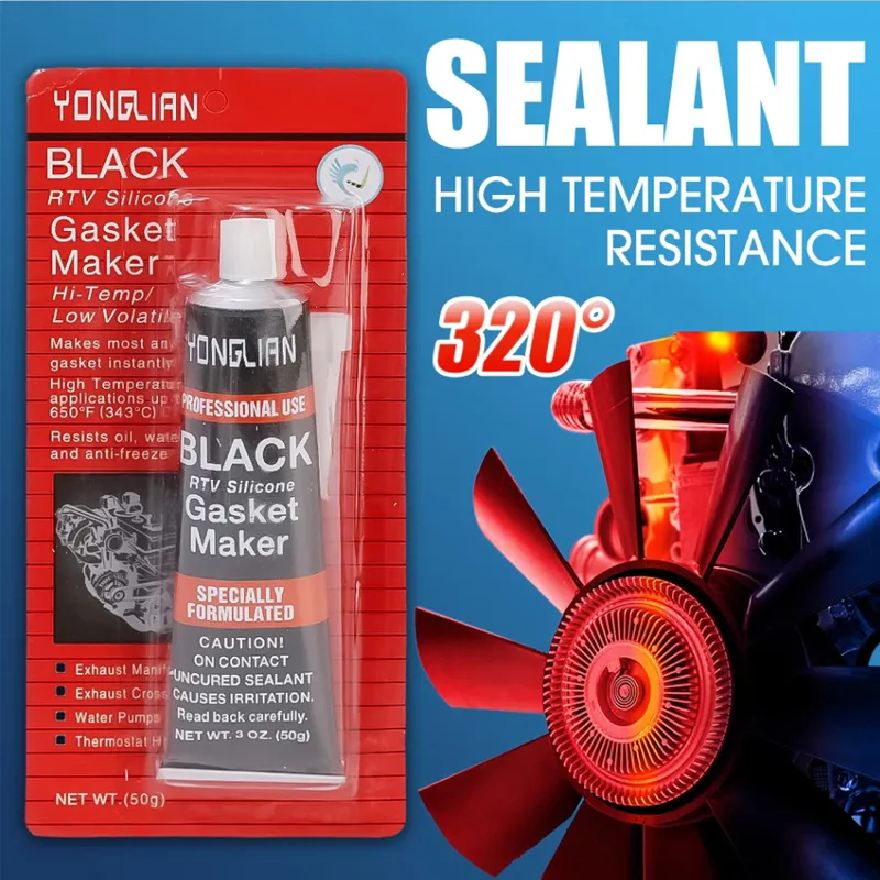 Automotive Gasket Sealant Black Silicone-Free Waterproof Oil-Resistant ...