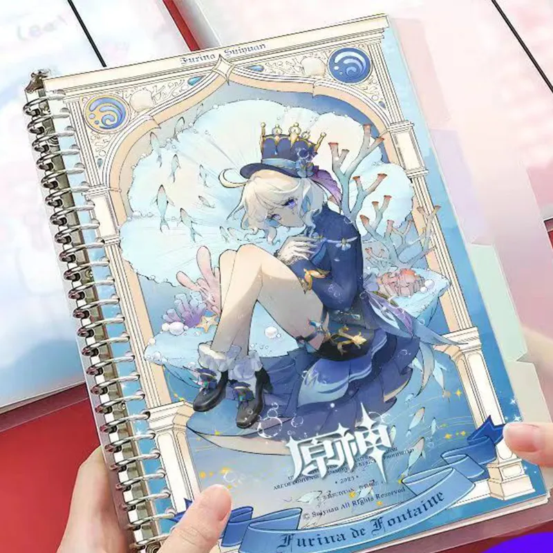 DHgate.com:Game Genshin Impact Loose Leaf Binder Notebook: 22-Ring ...