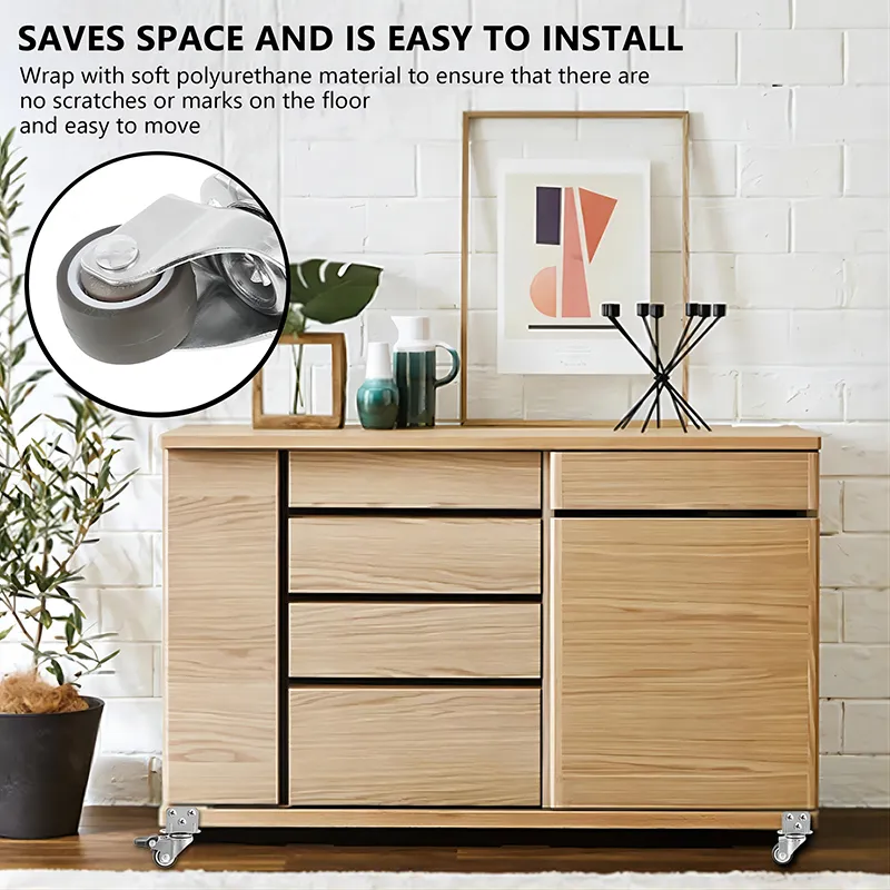 Sturdy Locking casters for a workbench with L-Shaped Wheel, Flower ...