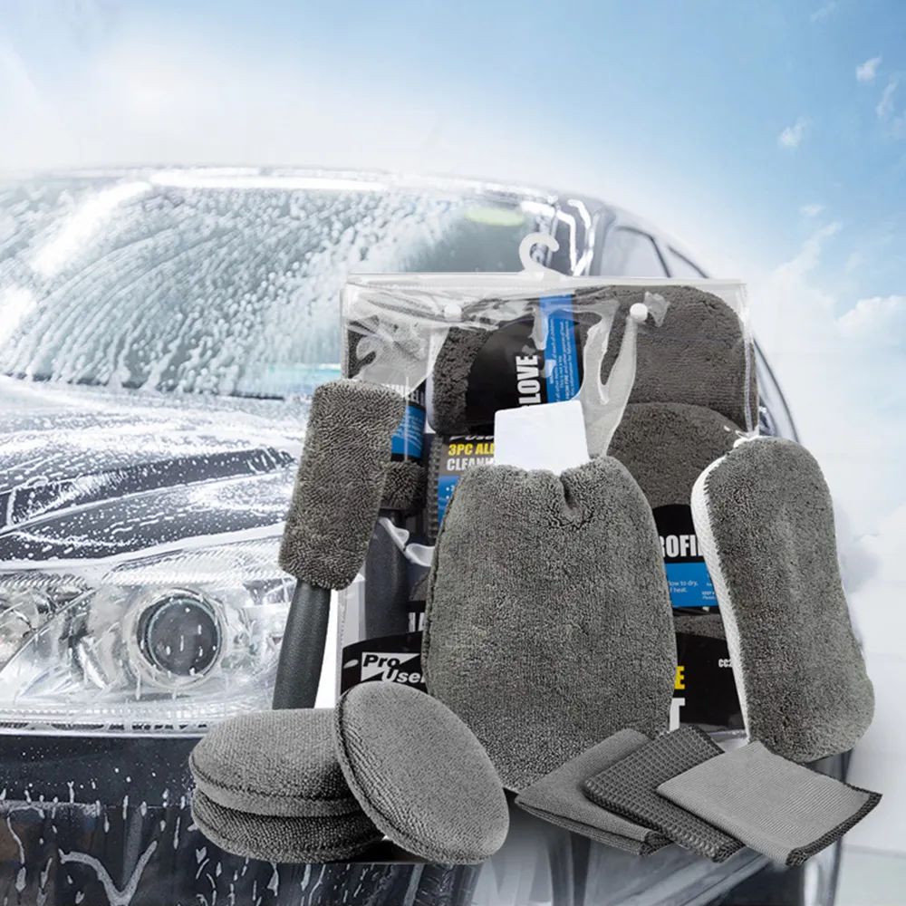 Car Detailing Kit - Pro Auto Cleaning Set w/ Microfiber Towels, Wash ...