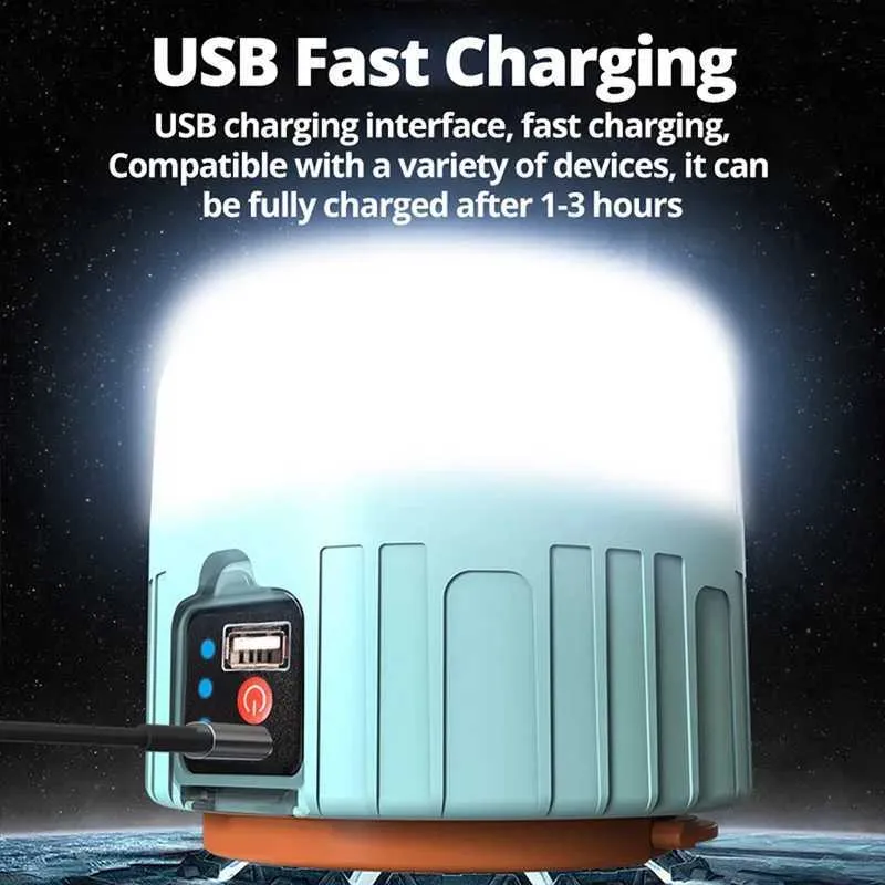 USB Rechargeable LED Camping Lantern - Portable Tent Light, Emergency ...
