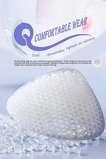 Silicone Triangle teardrop breasts with Honeycomb Core for Mastectomy ...
