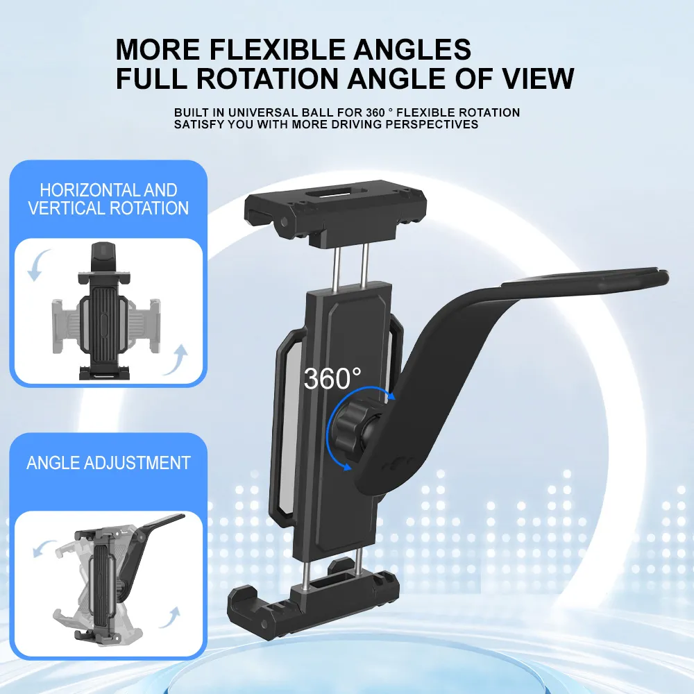 Xnyocn Car Tablet Stand Aluminum Alloy Easy Paste Mount Holder for 4-13 ...