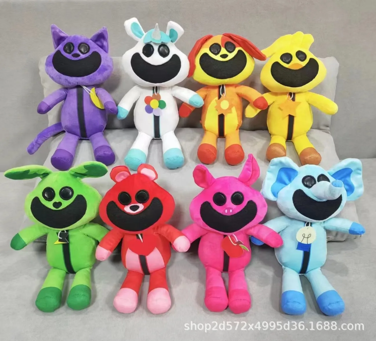 Wholesale Cute Cat Plush: Smiling Monster Plush, 12 Soft Stuffed Animal ...